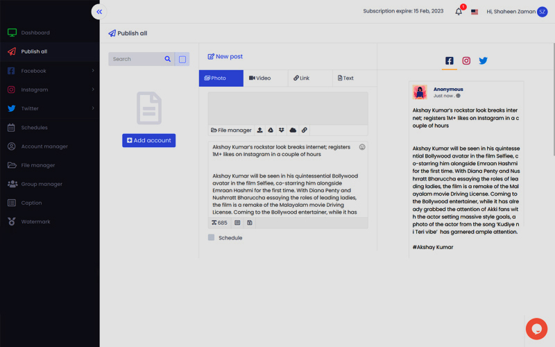 BuzzIt Social Media Tool : Dryft Dynamics | Best Software and ...