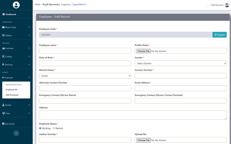 Production Planning ERP : Dryft Dynamics | Best Software and Technology Company in Ranchi, Jharkhand