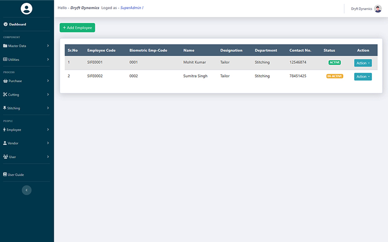 Production Planning ERP : Dryft Dynamics | Best Software and Technology ...